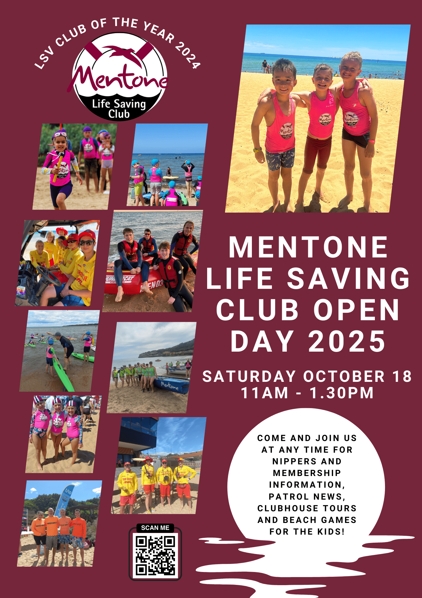 OPEN DAY 2025 (Flyer (A4)) – Mentone Life Saving Club